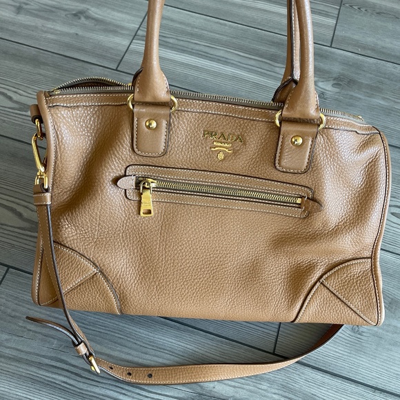 Prada | Bags | Authentic Prada Vitello Daino Satchel Bag | Poshmark